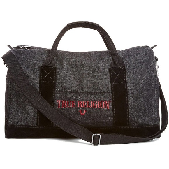 True Religion | Bags | True Religion Mens Tr Duffle Bag In Washed Black ...